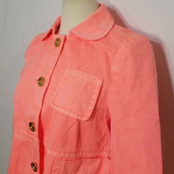 Juicy Couture | Jackets & Coats | Juicy Couture Neon Orange Denim ...